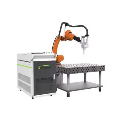 China 6 Axis Welding Robot Fiber Laser Welding Machine 1500w 2000w 3000w Laser Welder Price for sale