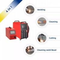China 25kg 1000w 1500w 4 in 1 Portable Laser Welder Air Cooling Handheld Fiber Laser Welding Machine for sale
