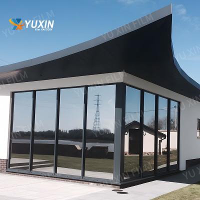 China PET One-Way Architectural Window Film 2-3mil Thickness for Building Facades and Privacy Applications for sale