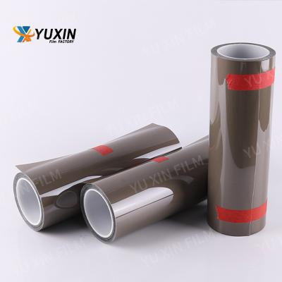 China TPH Headlight Tint Film 190 Micron 7.5mil Brown Protective Cover for Halogen/LED Lights for sale