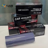 China Light Grey TPU Headlight Protection Film 7.5mil Thickness with 98% Light Clarity and 7-Year Warranty for sale