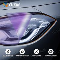 China 0.3x15M Self-Healing TPU Photochromic Headlight Film - Purple to Black Color Changing with 7.5mil Thickness for sale