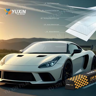 China TPU Windshield Film Anti Glare Anti Scratch 2-4mil Thickness High Clear Window Tint Protection for sale