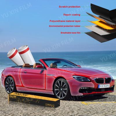 China High Glossy TPU Paint Protection Film 215 Micron Self-Healing PPF Roll for sale