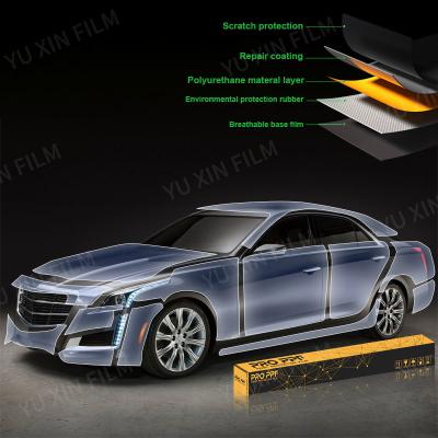 China Clear TPU Paint Protection Film 6.5mil Non-Yellowing Self-Healing Car PPF for sale