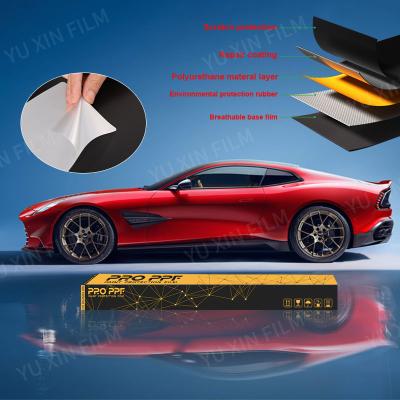 China YUXINFILM TPU Paint Protection Film 8mil Self-Healing Clear PPF Anti-Yellowing Hydrophobic for sale