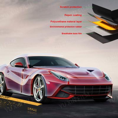 China YUXINFILM 8mil Clear TPU Paint Protection Film Hydrophobic Self-Healing PPF for Car Paint for sale