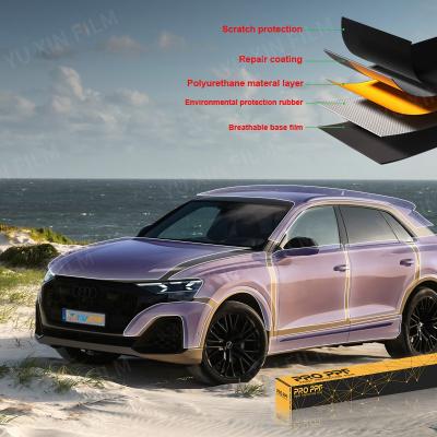 China Custom Clear TPU Paint Protection Film 6.5mil Hydrophobic PPF Wrap for sale