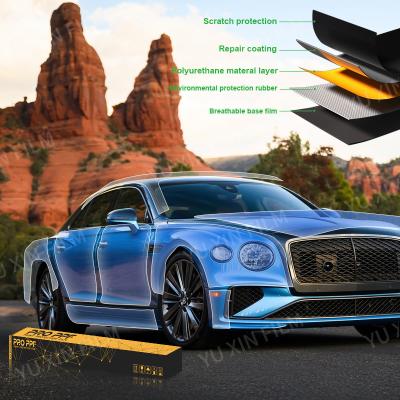 China Crystal Clarity TPU Paint Protection Film 190 Micron Anti UV Clear Car Body Wrap for sale