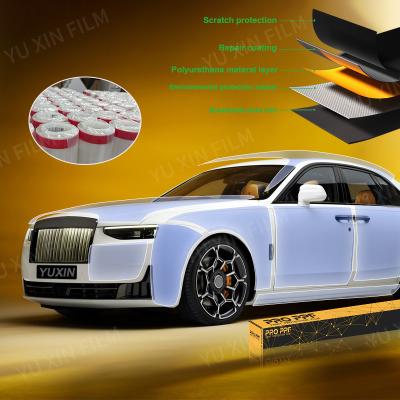 China YUXINFILM 1.52x15M Clear Paint Protection Film PPF TPU 8mil Anti Glare Car Wrap for sale