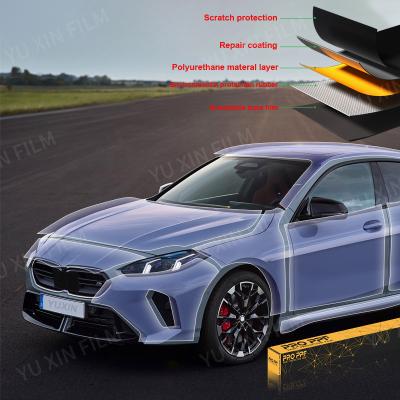 China YUXINFILM 6.5mil TPU Paint Protection Film Clear Self Healing PPF 8 Year Warranty for sale