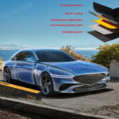 China YUXINFILM TPU Paint Protection Film 6.5mil Clear PPF Roll Self-Healing Car Wrap for sale