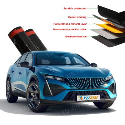 China TPU Gloss Black Paint Protection Film 7.5mil Thick with Self-Healing Technology and 10-Year Warranty for sale
