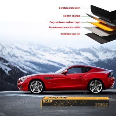 China 7.5mil Glossy Piano Black TPU Paint Protection Film with Self-Healing Properties and 10-Year Warranty for sale
