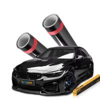 China 60x40ft Glossy Black TPU Paint Protection Film 7.5 mil Thickness with Self-Healing Technology and 10-Year Warranty for sale