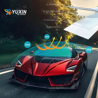 China OEM Nano Ceramic Automotive Window Film 2-4mil Thickness with 99% UV Blocking and Wet Installation for sale
