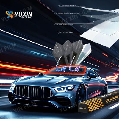 China 2-4mil Nano Ceramic Window Film with 99% UV Blocking and 65% TSER for Automotive and Architectural Use for sale