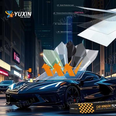 China Nano Ceramic Car Window Tint Film 2-4mil Thickness with 99% UV Blocking and Heat Insulation for sale