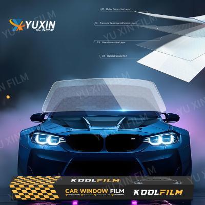 China 1-Ply PET Primary Solar Window Tint Film with Anti-Scratch Coating and UV Resistance - Custom Sizes 1-4mil for sale