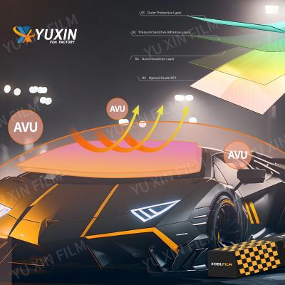 China Removable Chameleon Window Tint Film with 99% UV Blocking and 80% Heat Rejection for Automotive Solar Control for sale