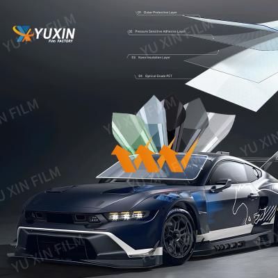 China 2 Mil Carbon Window Tint Film with 60%+ Heat Insulation and 99% UV Protection for Automotive & Architectural Use for sale