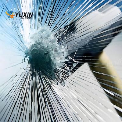 China 4Mil Explosion Proof Anti Shatter Safety Film for Building Windows - High Impact Resistance Security Glass Protection for sale
