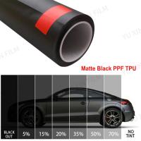 China Matte Black TPU Paint Protection Film 1.52x15m with 7.5mil Thickness and 10-Year Warranty for sale