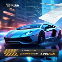 China SKC Material Blue Green 80% VLT Chameleon Car Window Film with 99% UV Protection and 5-8 Year Lifespan for sale