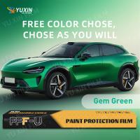 China Blue TPU Paint Protection Film 5-10 Year Lifespan with 90% UV Blocking Rate for Vehicle Color Change for sale