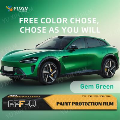 China Blue TPU Paint Protection Film 5-10 Year Lifespan with 90% UV Blocking Rate for Vehicle Color Change for sale