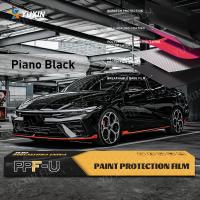 China Black TPU Paint Protection Film 6-8 Mil Thickness with Heat Healing Technology and 5-10 Year Warranty for sale