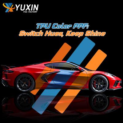 China TPU Color PPF Wrapping Film 1.52x15M 7.5mil Self-Healing Anti-Scratch Auto Exterior for sale