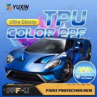 China Ultra Glossy Color TPU Paint Protection Film 8mil Self-Healing Car Wrap for sale