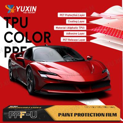 China TPU Paint Protection Film 8 Mil Self Healing Color PPF Scratch Resistant Wrap Vinyl for sale