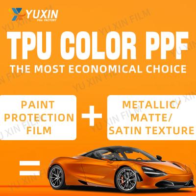 China YUXINFILM TPU Color Paint Protection Film 6.5-10mil Hydrophobic Self-Healing PPF for sale