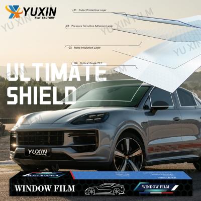 China 1mil Dyed Window Film 99% UV Protection Car Tint Dark Charcoal 5% VLT Self-Adhesive for sale