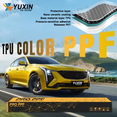 China Color Change TPU Paint Protection Film 8mil Self Adhesive Wrap OEM PPF for sale
