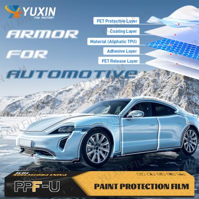 China Glossy TPU Paint Protection Film 6.5mil to 10mil Self-Healing Car PPF for sale