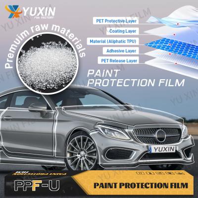 China Premium TPU Paint Protection Film 6.5mil to 10mil Self-Healing Clear PPF for sale