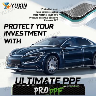 China 10 Years Warranty USA Quality Super Hydrophobic Instant Self Healing TPU PPF Paint Protection Film Clear TPH Car Ppf Film for sale