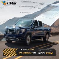 China 1% Super Dack Black Carbon Ceramic Film 99% UVR IRR Heat Rejection Car Window Tint Film for sale