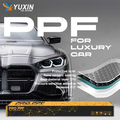 China Self-Healing 7.5mil Hydrophobic TPU Paint Protection Film Clear PPF for Cars for sale