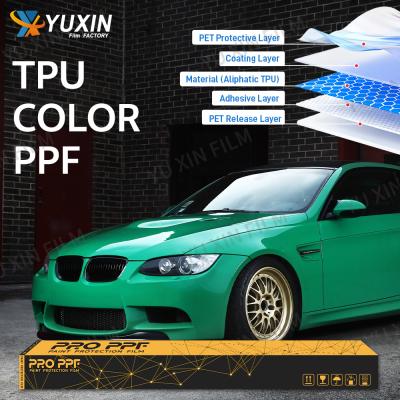 China TPU Color PPF Paint Protection Film 7.5mil Long Lifespan Stable Color High Gloss Self-healing for sale