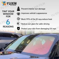 China 2 Mil 80% VLT 99% UVR IRR 10 Year Warranty Color Shift Chameleon Car Glass Film for sale