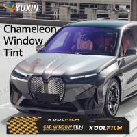 China 2 Mil 80% VLT 99% UVR IRR 10 Year Warranty Color Shift Chameleon Car Glass Film for sale
