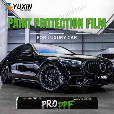 China Crystal Clear TPU Car Bra Paint Protection Film Bumper Hood Protection Self Healing Roll 7.5mil 1.52x15m for sale