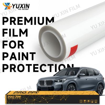 China Anti Swirl Gloss Clear TPU PPF Front Bumper Film Optical Clarity Protection Roll 7.5mil 1.52x15m for sale