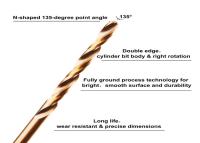 China M42 HSS Cobalt Drill Bit For Metal , 135 Degree Split-Point Drills for sale