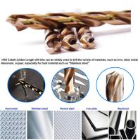 China 12mm M35 HSS 135 Degree Twist Drill Bits For Metal Drilling ，Straight Shank Drill Bit for sale