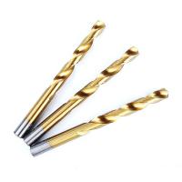 China HSS Twist Drill Bit , Fully Ground HSS Heavy Duty Drill Bit For Metal Tin coated for sale